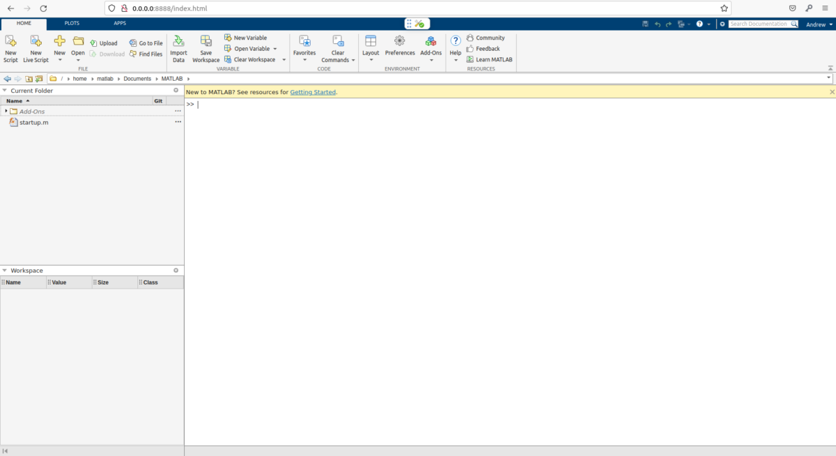 Using Matlab through Docker – Case MRI
