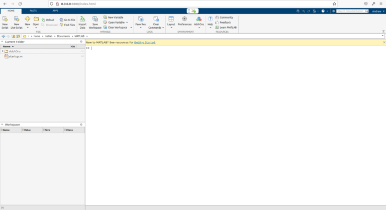 Using Matlab through Docker – Case MRI