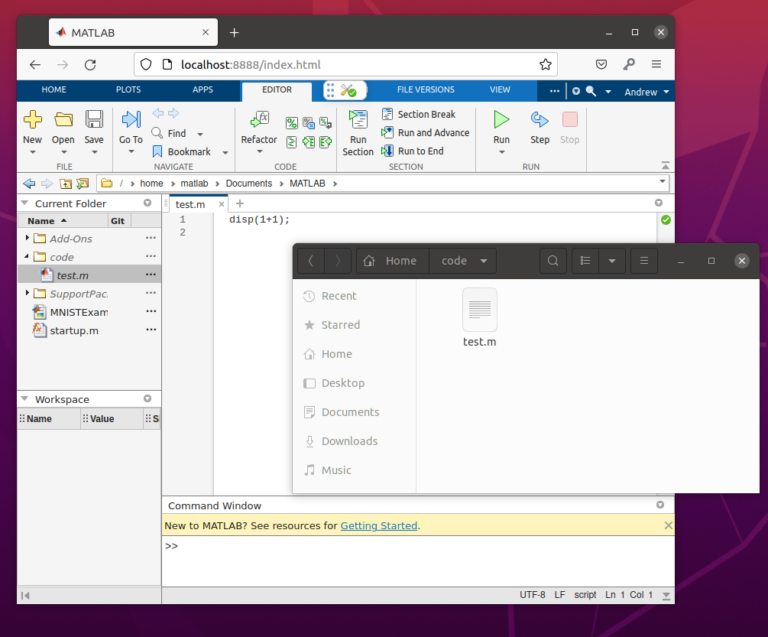 Using Matlab through Docker – Case MRI