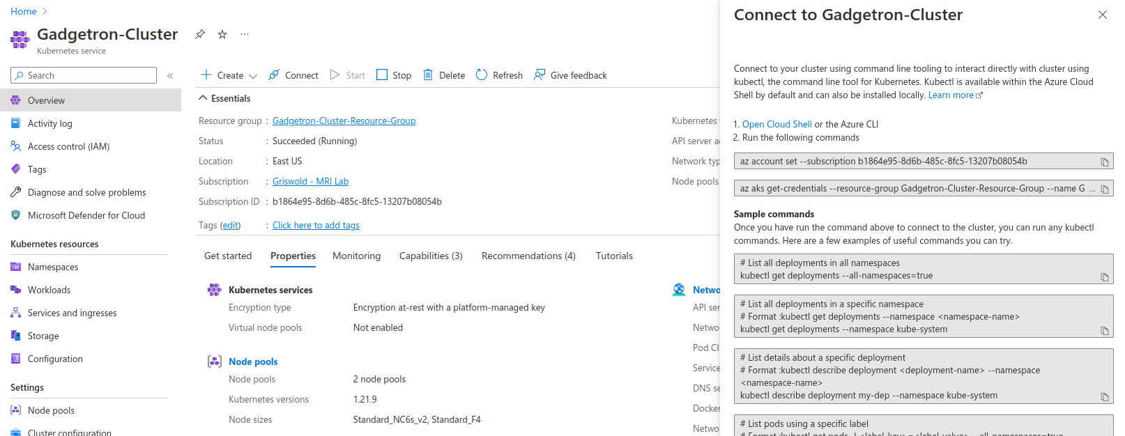 Running Gadgetron Retroreconstructions on Azure Kubernetes – Case MRI